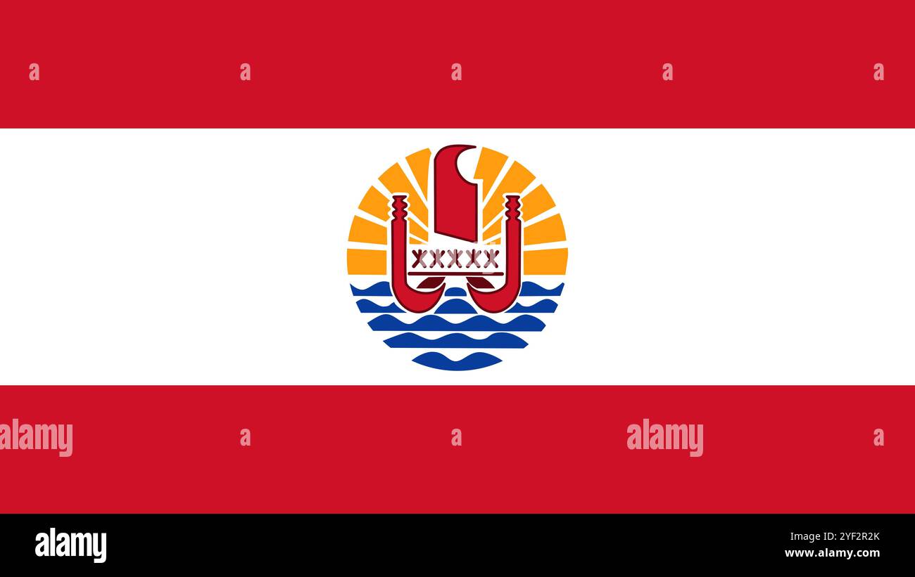 Polynesian country flag Stock Vector Images - Alamy