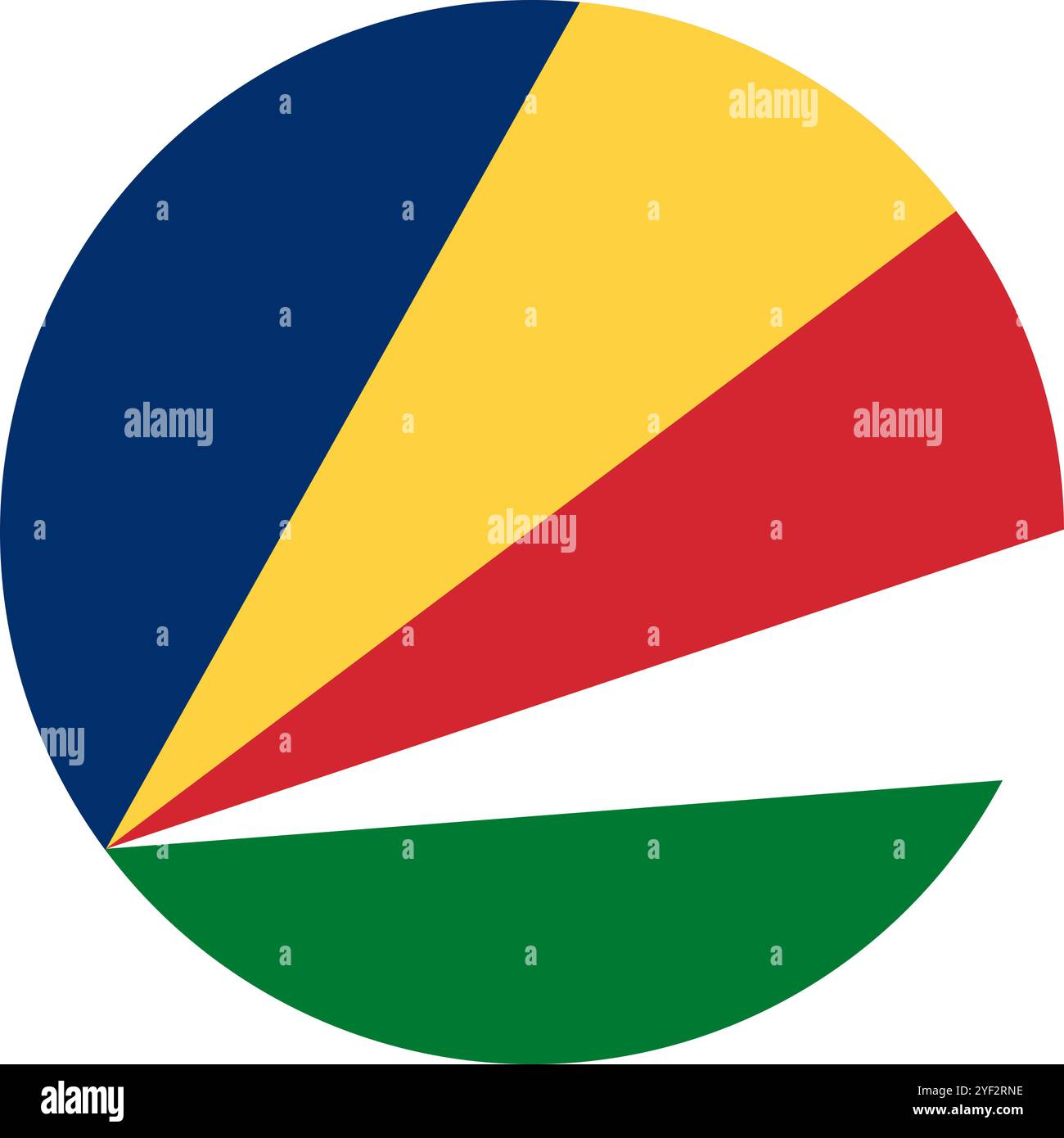 Seychelles Circle Flag, Circle Flag of Seychelles, Vector Images Stock ...