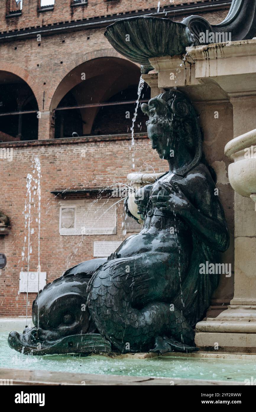 Bologna, Italy - October 6, 2024: Fontana del Nettuno (Fountain of ...