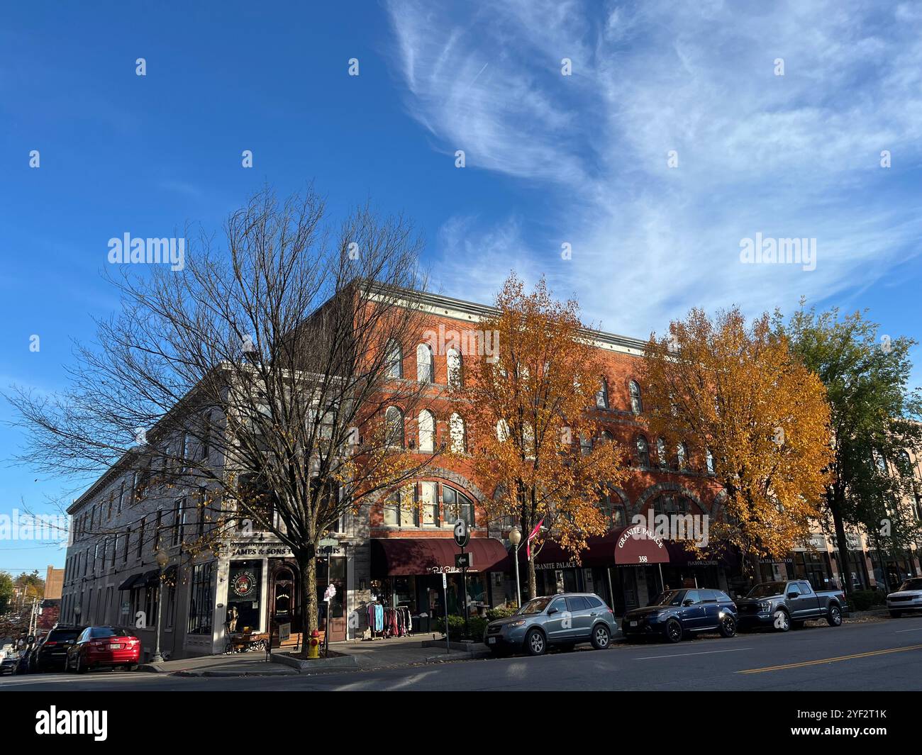 Historic Congress Park, Saratoga, New York, USA Stock Photo - Alamy