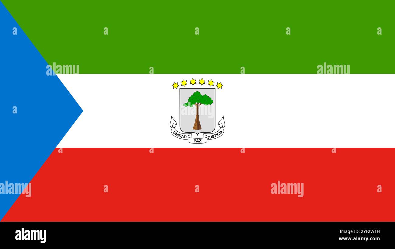 Equatorial guinea flag vector hi-res stock photography and images - Alamy