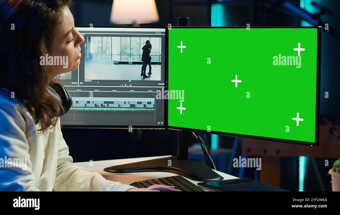 Pc showcasing chroma key display hi-res stock photography and images ...