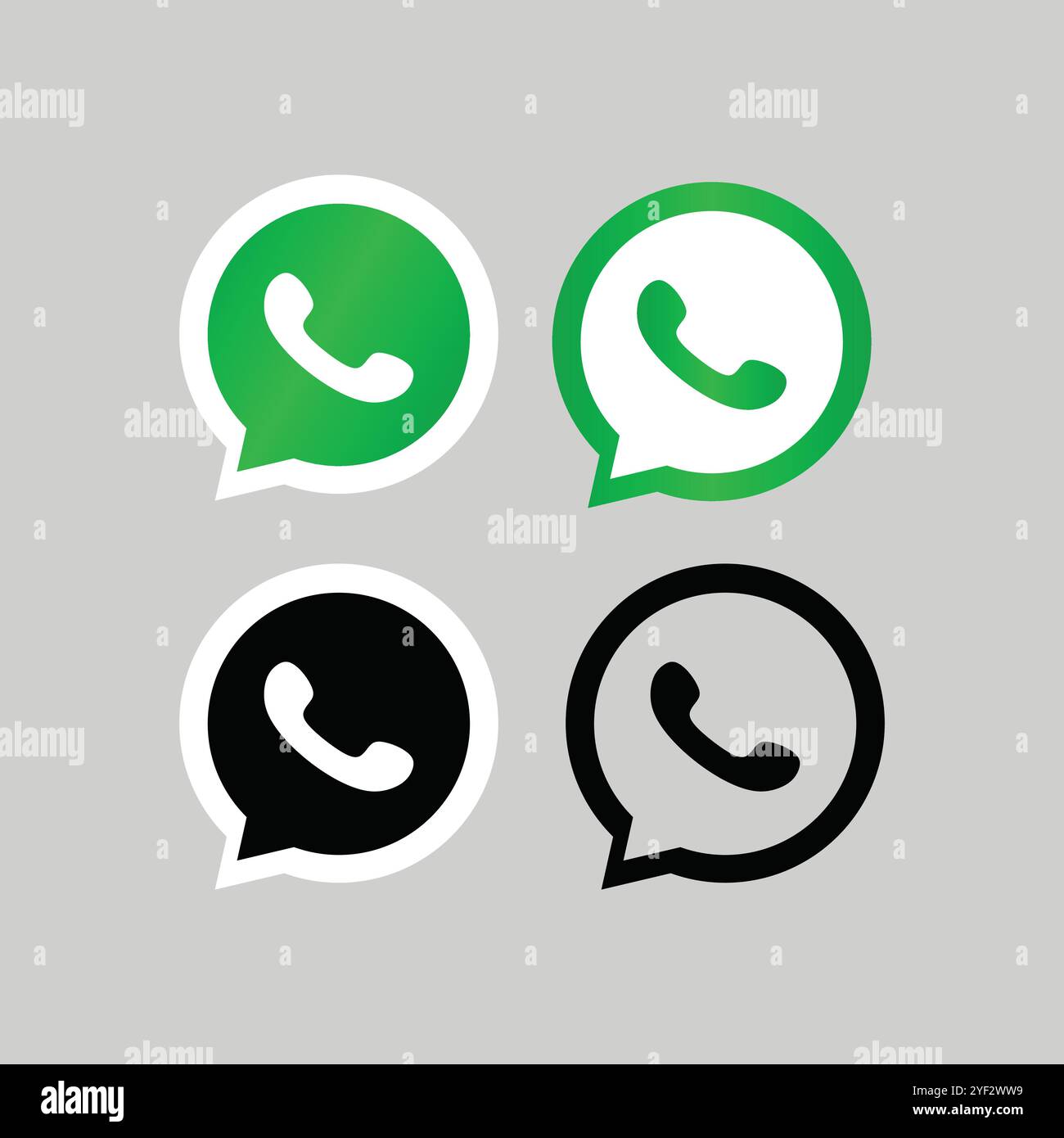 Whatsapp logo icon button hi-res stock photography and images - Alamy