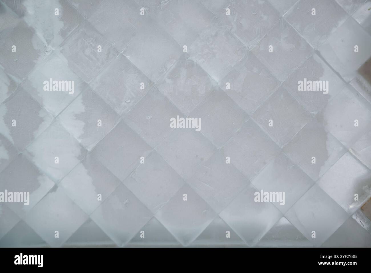 Texture and background of ice wall building with grid Stock Photo - Alamy