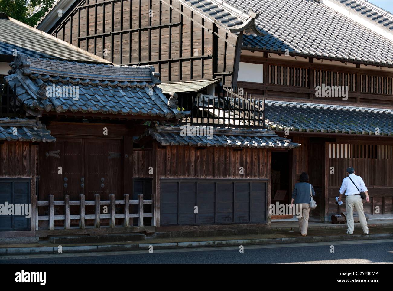 Traditional merchant houses from the Edo Period along the Nakasendo ...