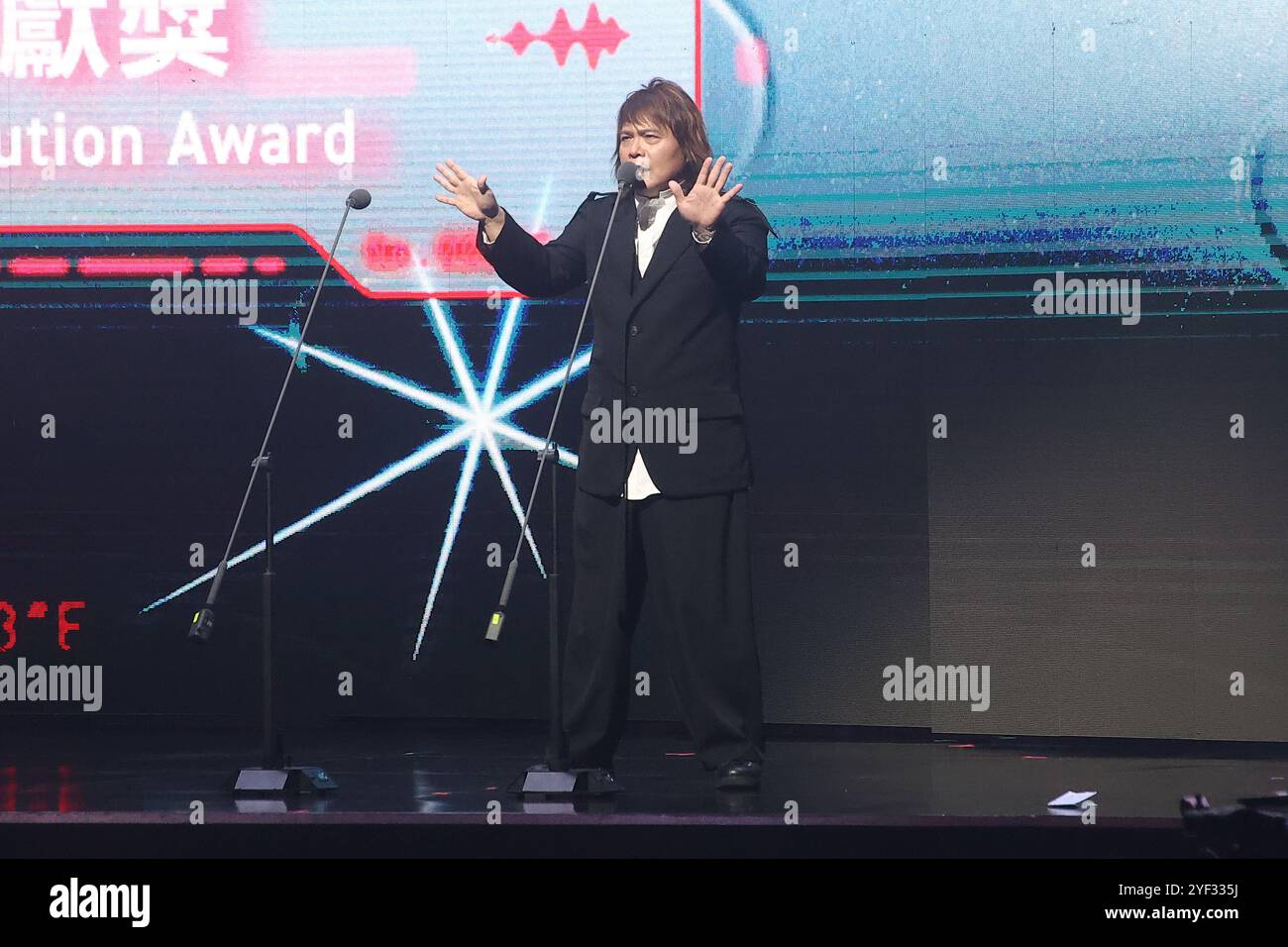 TAIPEI, CHINA - , NOVEMBER 2, 2024 - Singer Wu Bai attend the 15th ...