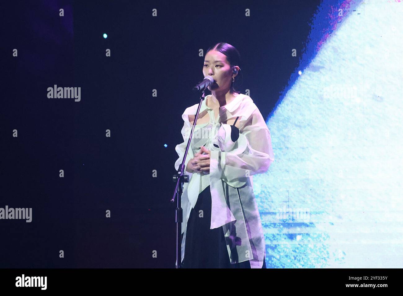 TAIPEI, CHINA - , NOVEMBER 2, 2024 - Singers attend the 15th Golden ...