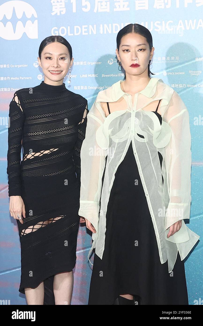 TAIPEI, CHINA - , NOVEMBER 2, 2024 - Singers attend the 15th Golden ...