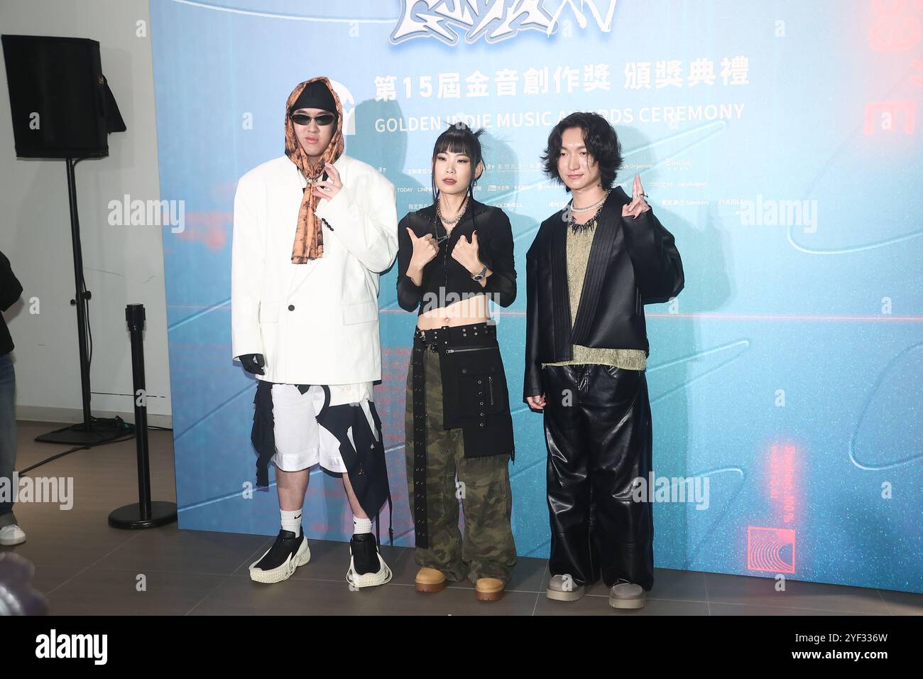 TAIPEI, CHINA - , NOVEMBER 2, 2024 - Singers attend the 15th Golden ...