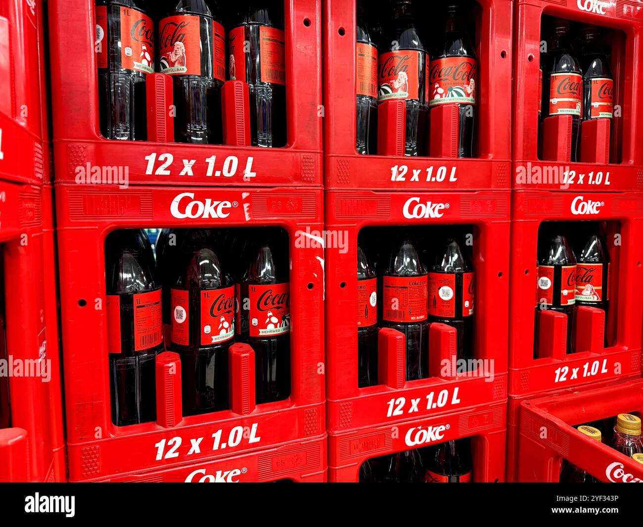 Coca-Cola Kasten Coke Getränke *** Coca Cola crate Coke drinks ...