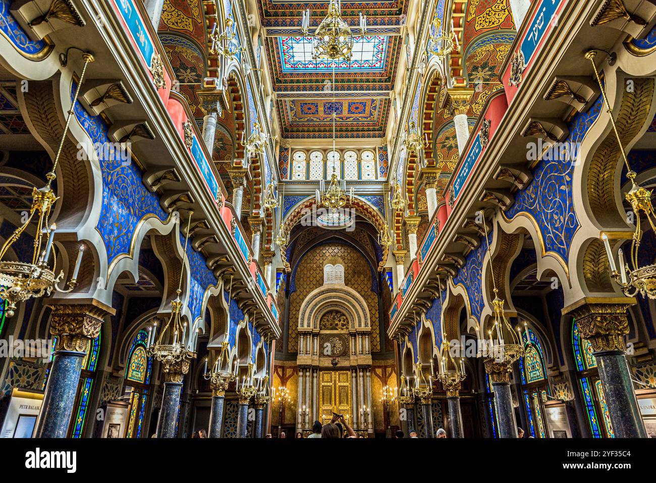 Jerusalem Synagogue in New Town Facing the Ark in Prague, Czech ...
