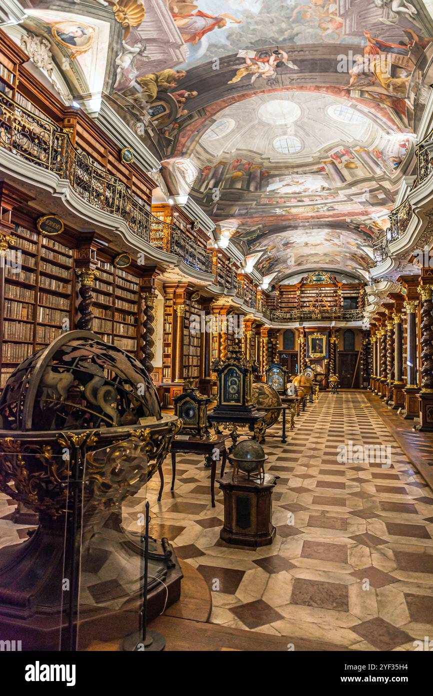 The Clementinum Astronomical Tower and Baroque Library in Prague, Czech ...