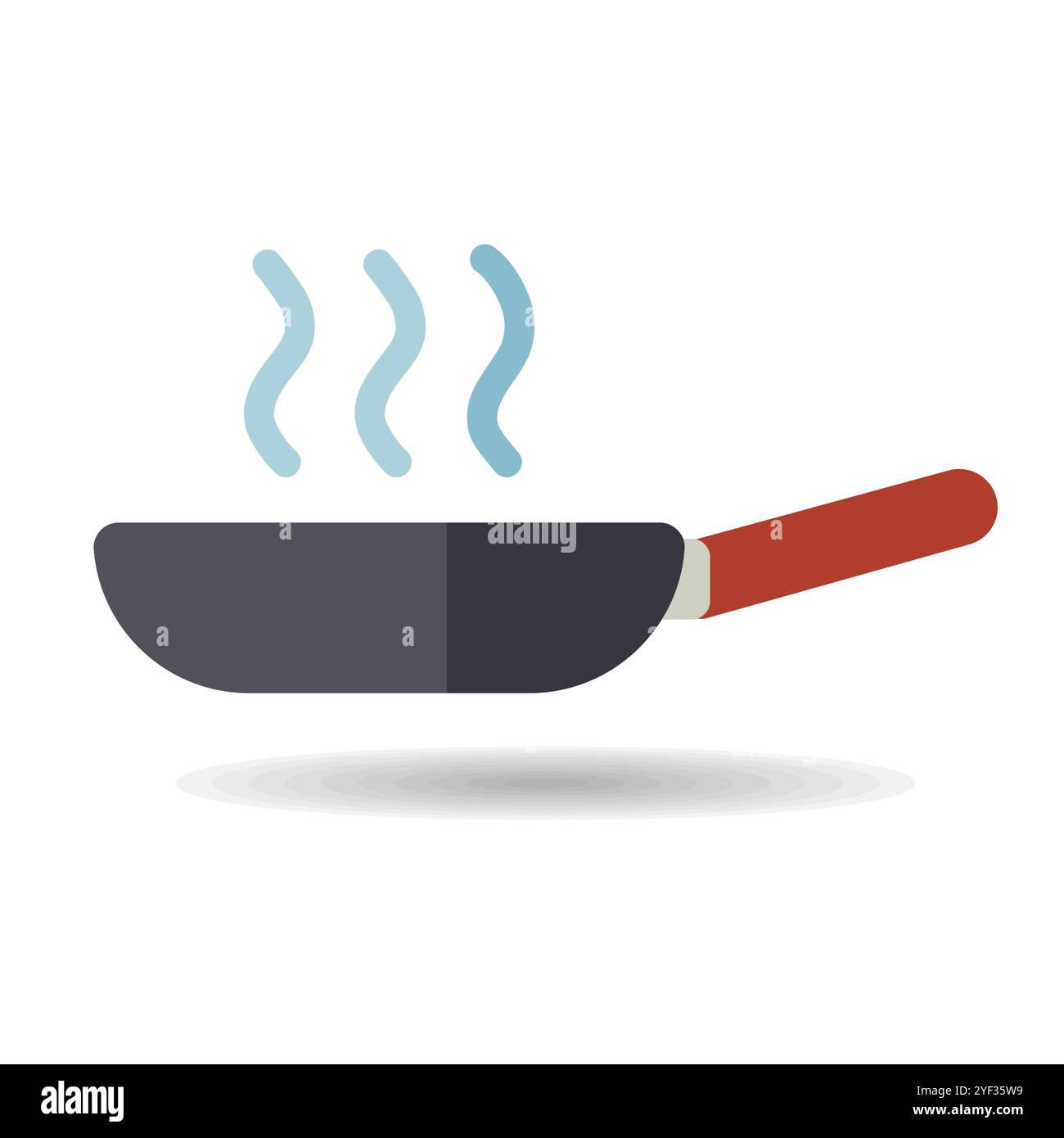 Frying pan vector icon. Kitchen appliance. Graph symbol for cooking web site design, logo, app ...