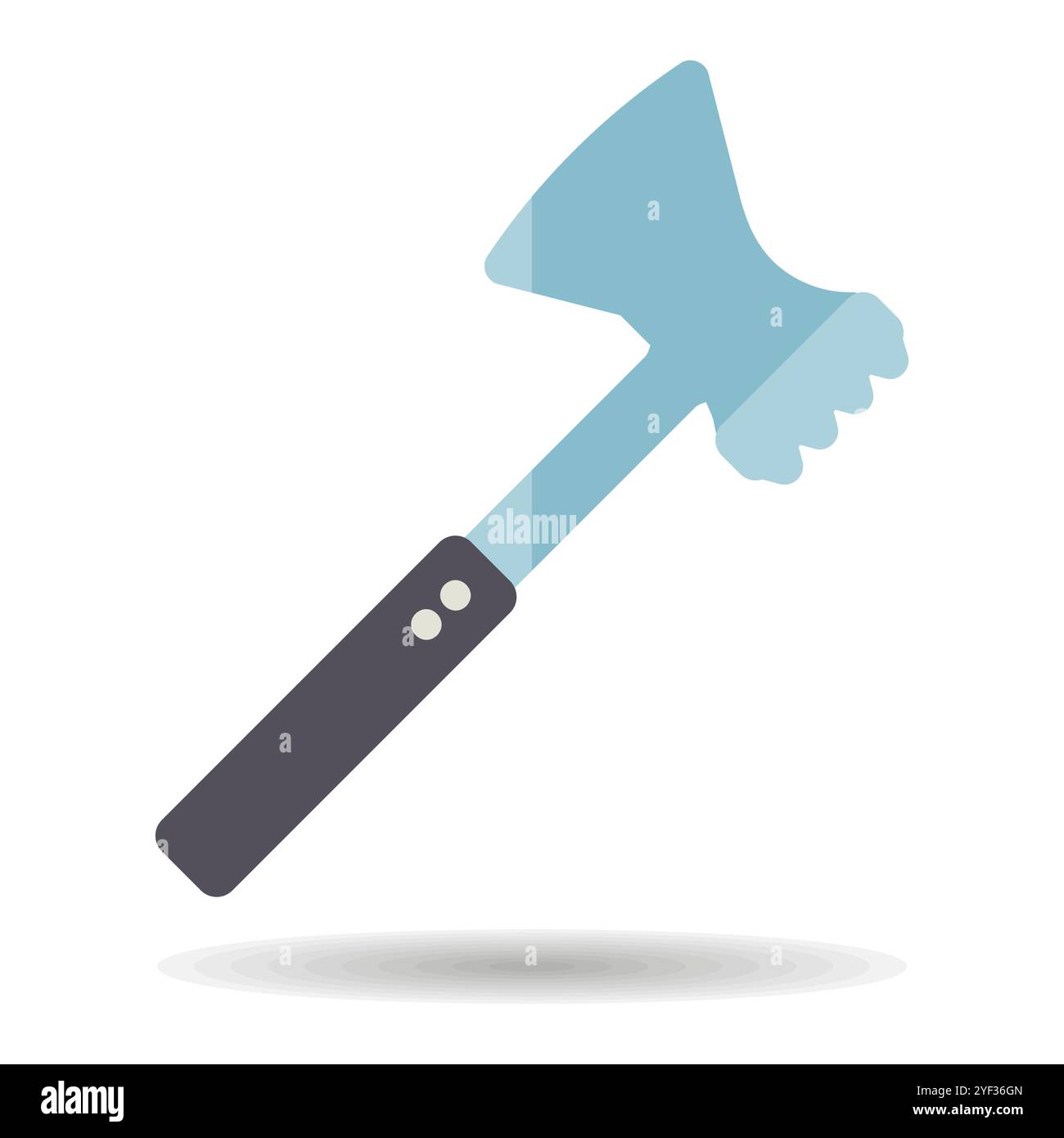 Meat hammer vector icon. Kitchen appliance. Graph symbol for cooking ...