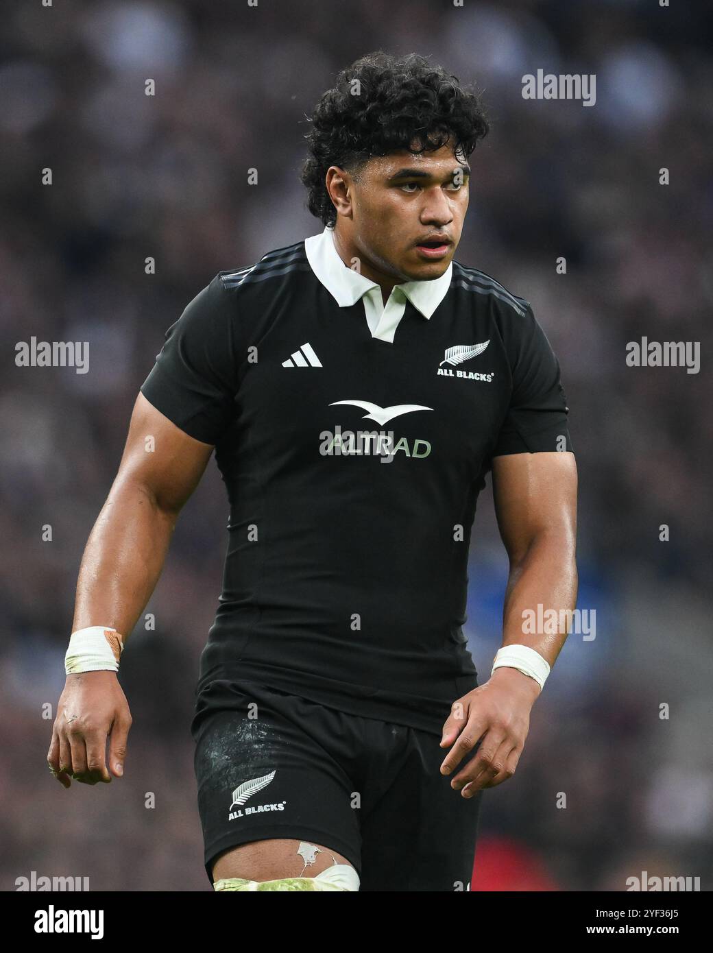 Wallace Sititi of New Zealand during the Autumn Nations Series match ...