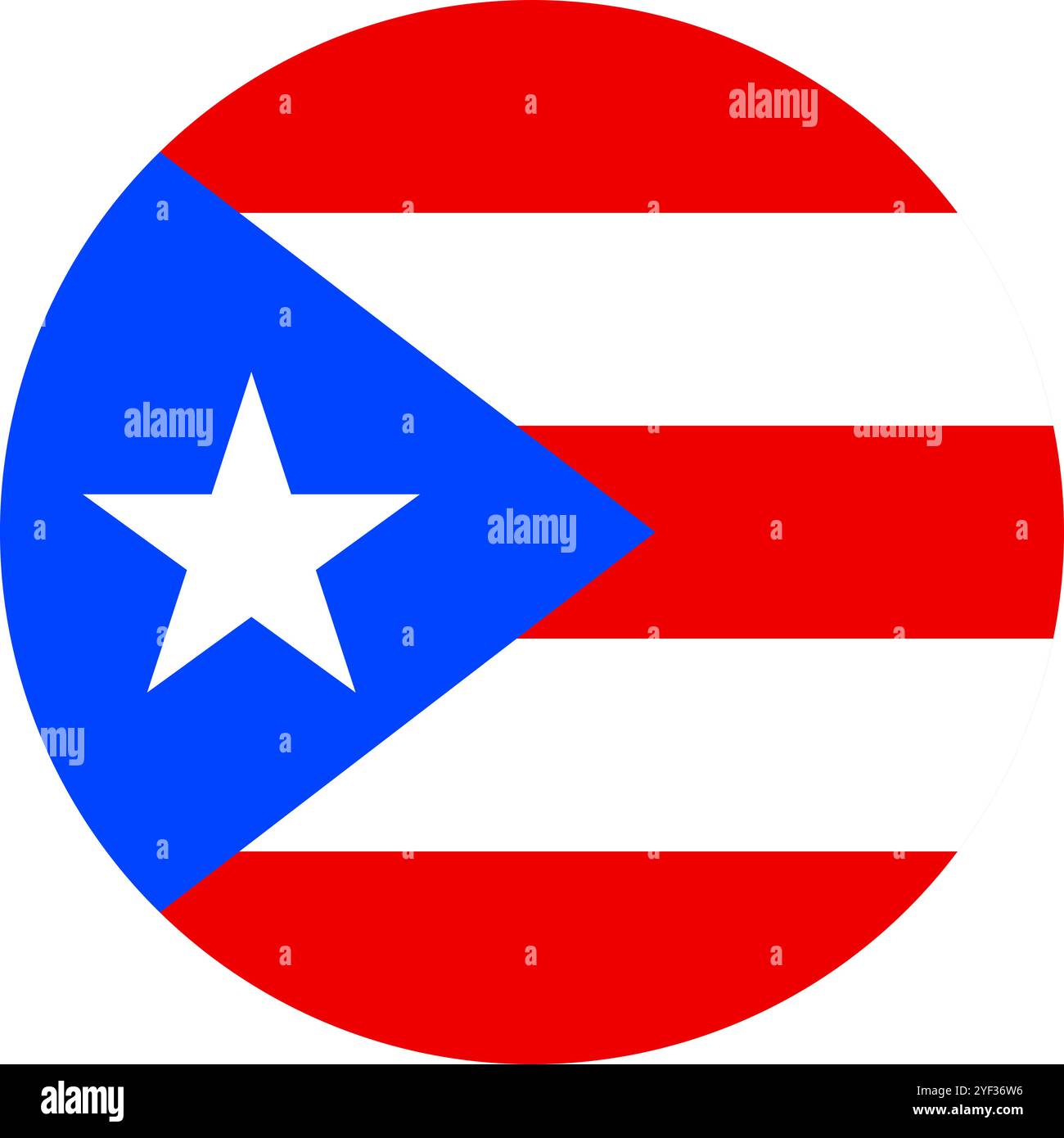 Puerto rico flag circle hi-res stock photography and images - Alamy