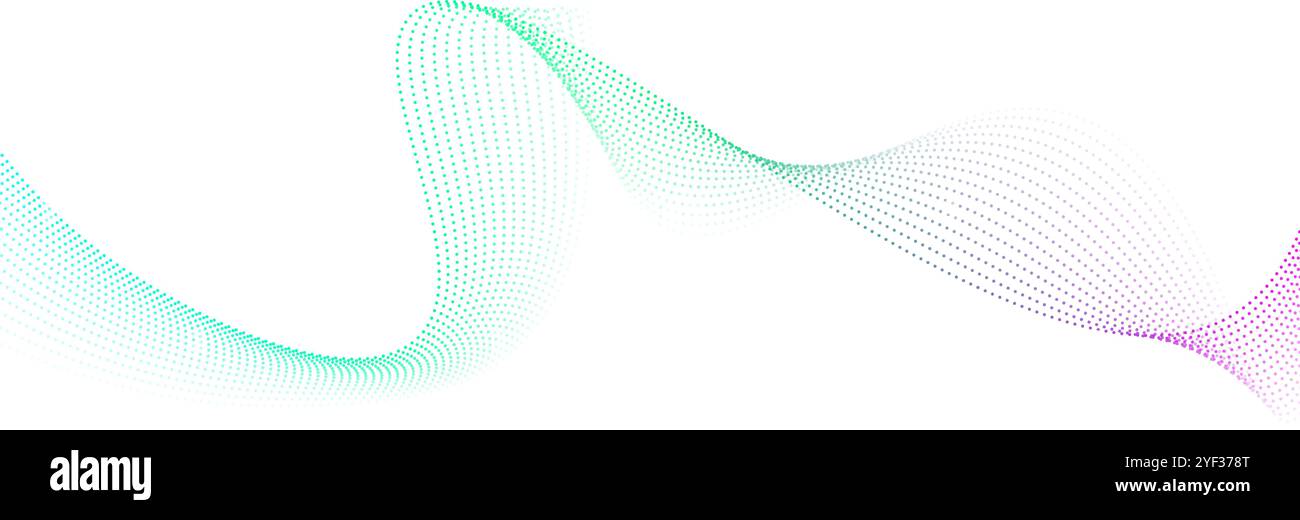 abstract flowing lines with a gradient color effect on a white ...