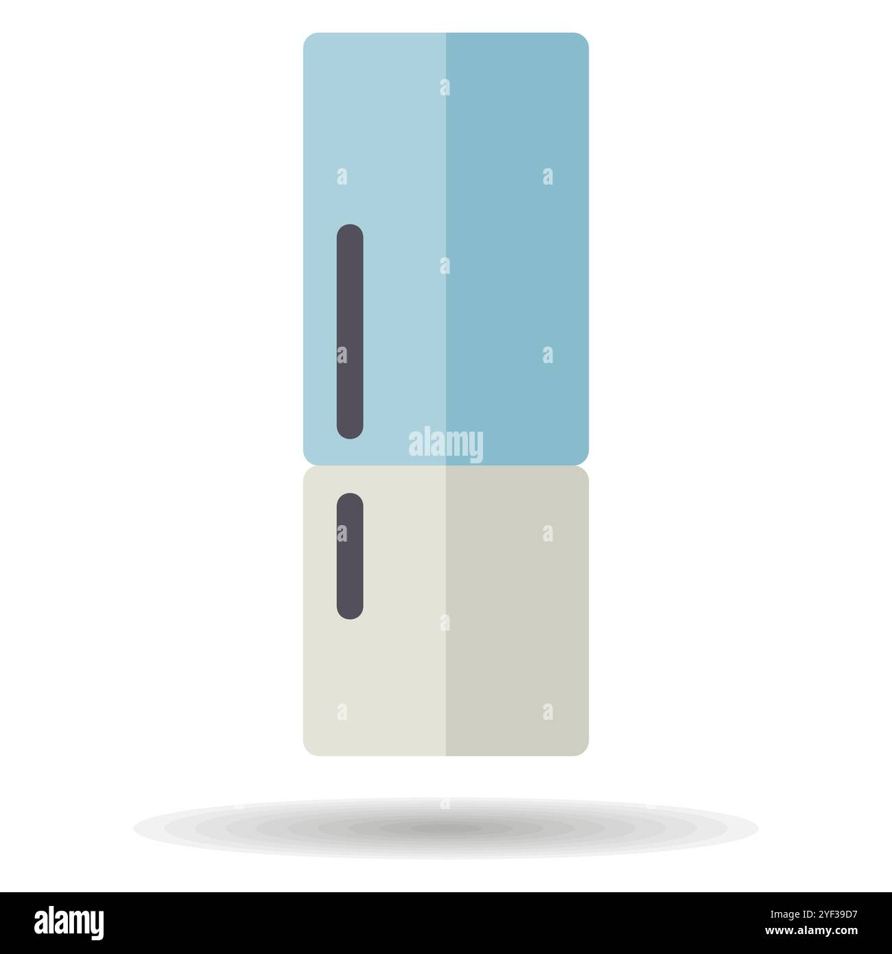 Refrigerator vector icon. Electric kitchen appliance. Graph symbol for ...