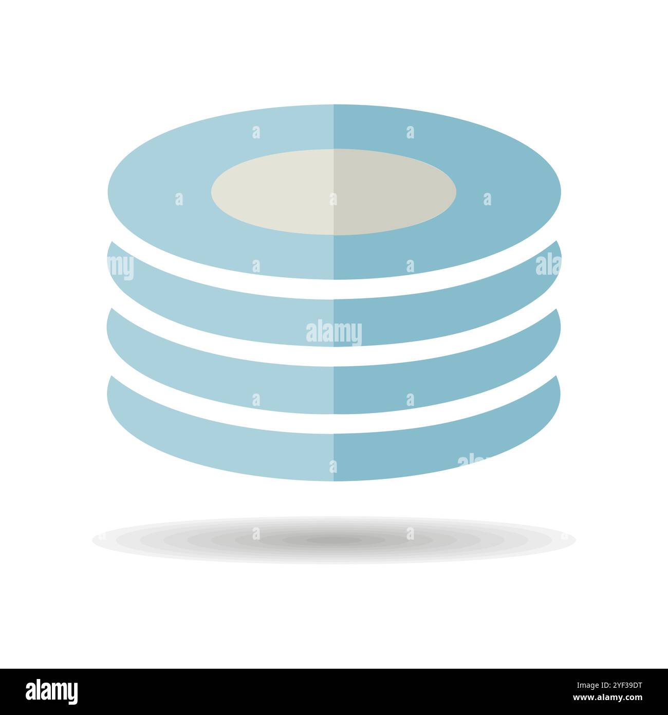 Plates, dishes vector icon. Kitchen appliance. Graph symbol for cooking ...