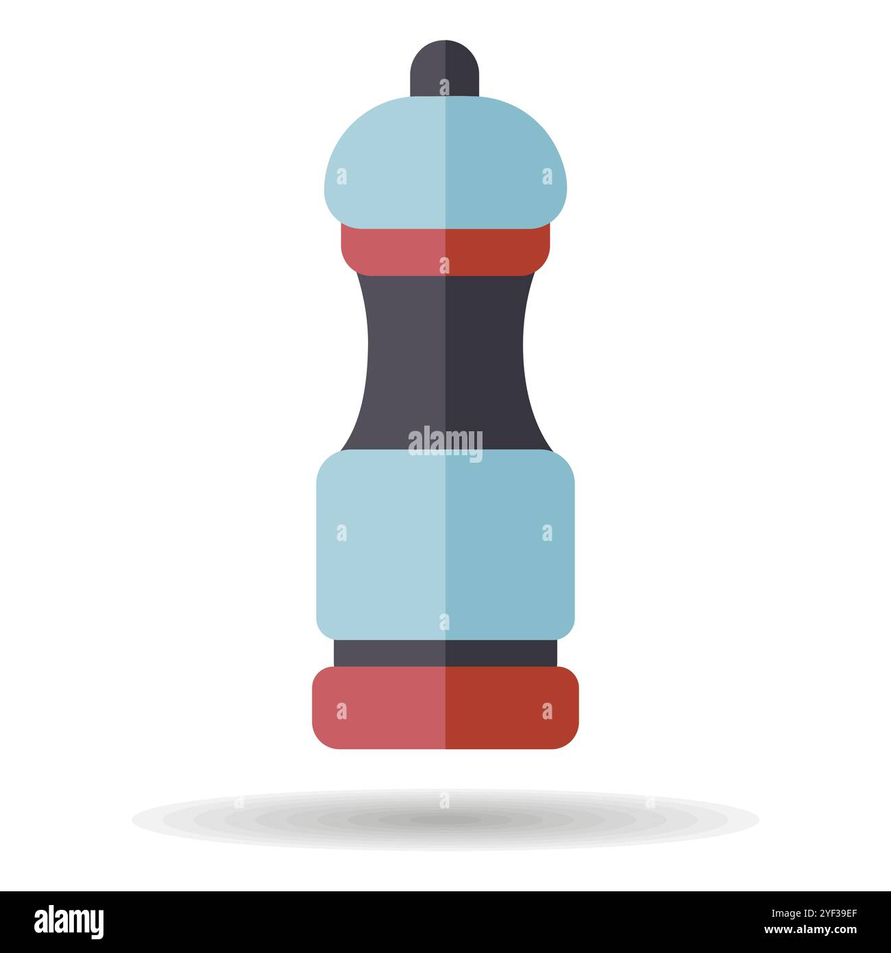 Pepper mill spice grinder vector icon. Kitchen appliance. Graph symbol ...