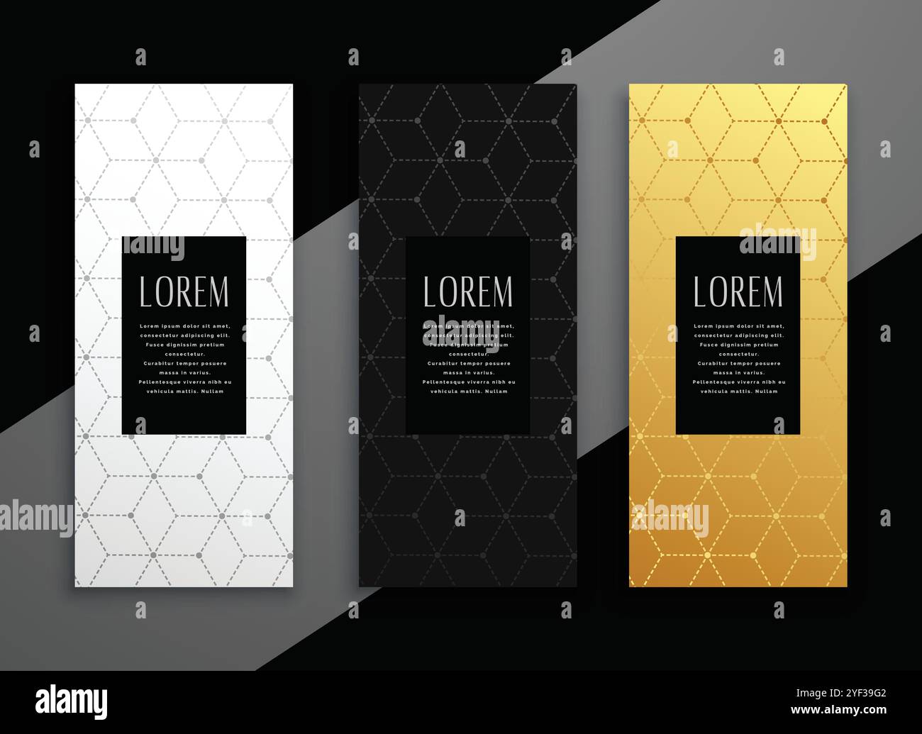 premium vertical menu card banner template design Stock Vector Image ...