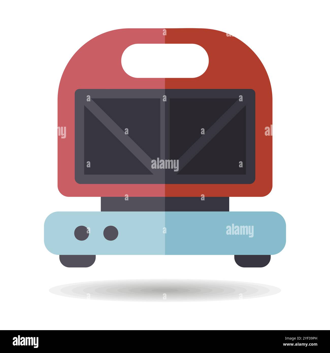 Kitchen sandwich maker vector icon. Electric kitchen appliance. Graph ...