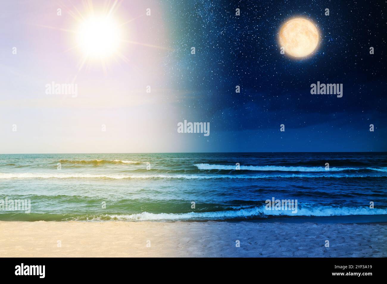 Night nighttime moon different hi-res stock photography and images - Alamy