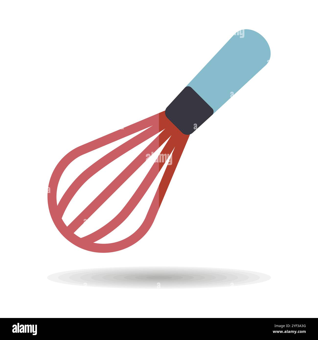 Balloon whisk for mixing and whisking vector icon. Kitchen appliance ...