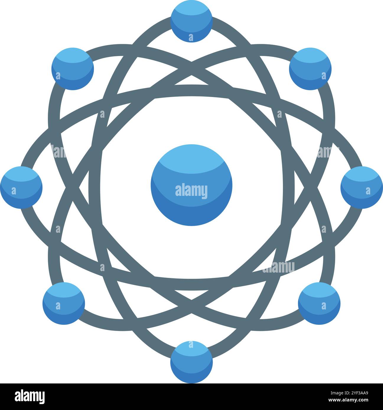 Atom Structure Showing Electrons Orbiting Around Nucleus Scientific