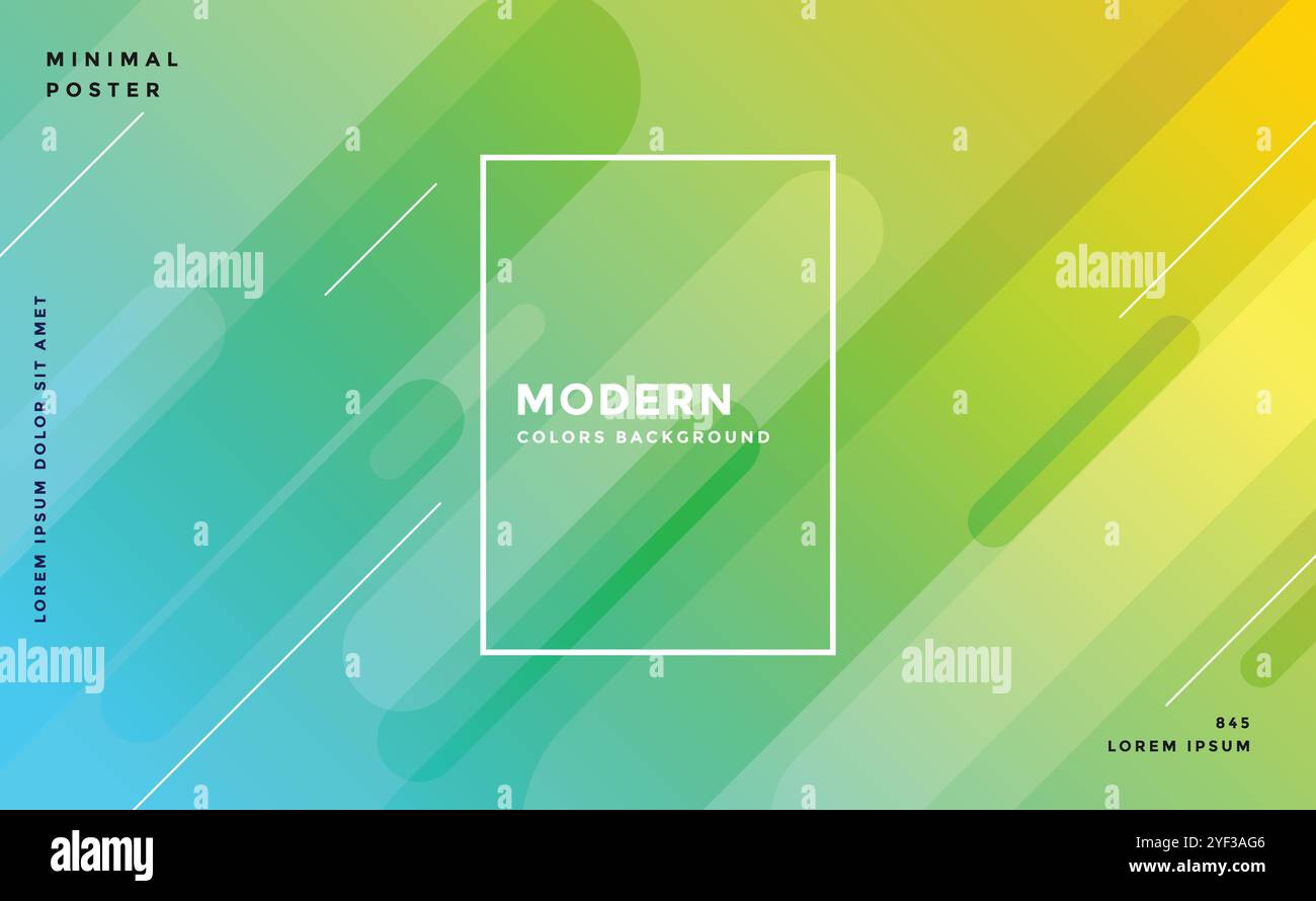 bright blue yellow colors modern background design Stock Vector Image ...