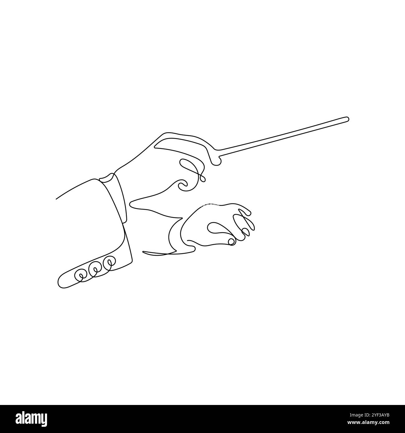 Conductors baton Stock Vector Images - Alamy