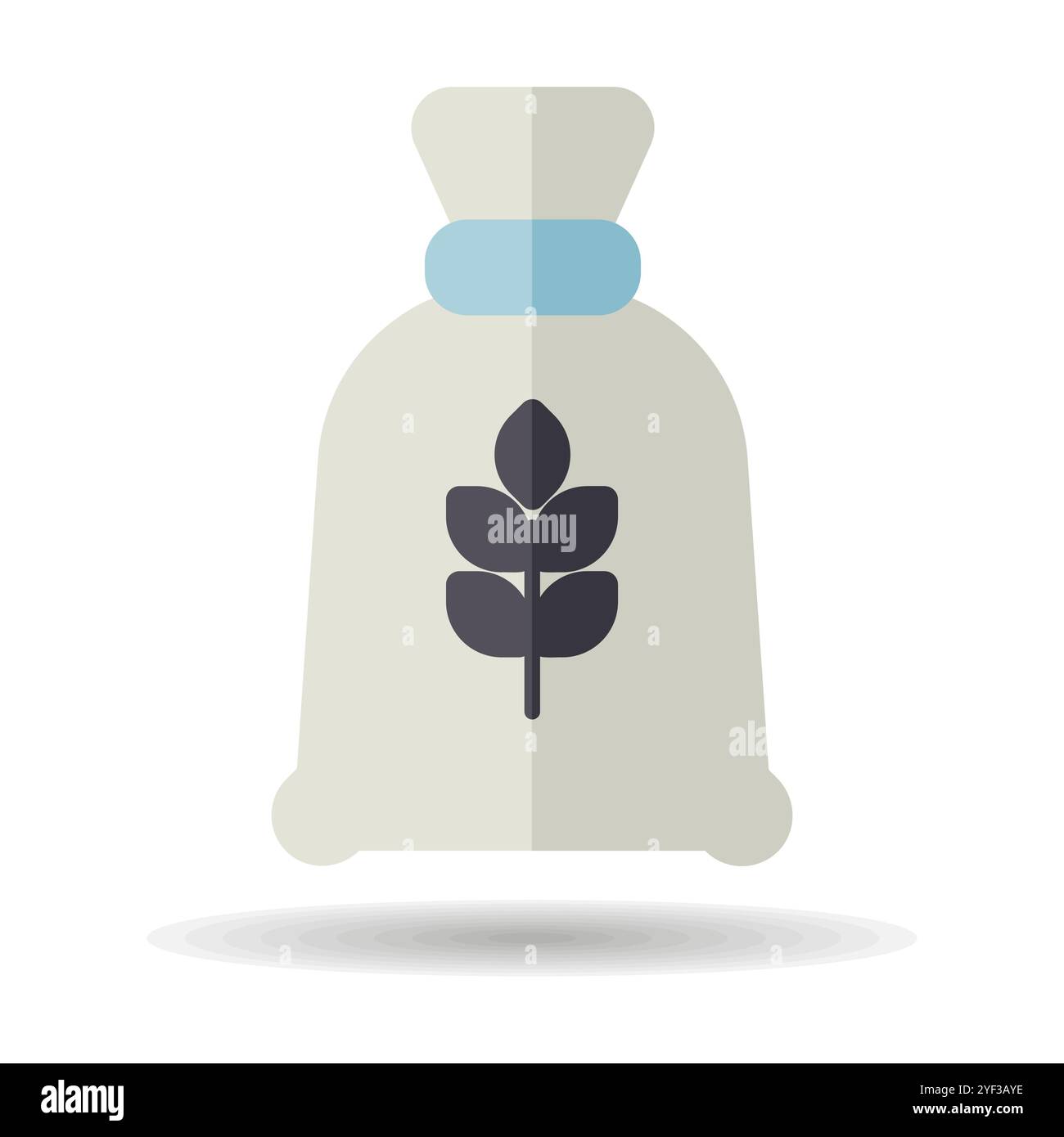Bag flour vector icon. Kitchen appliance. Graph symbol for cooking web ...