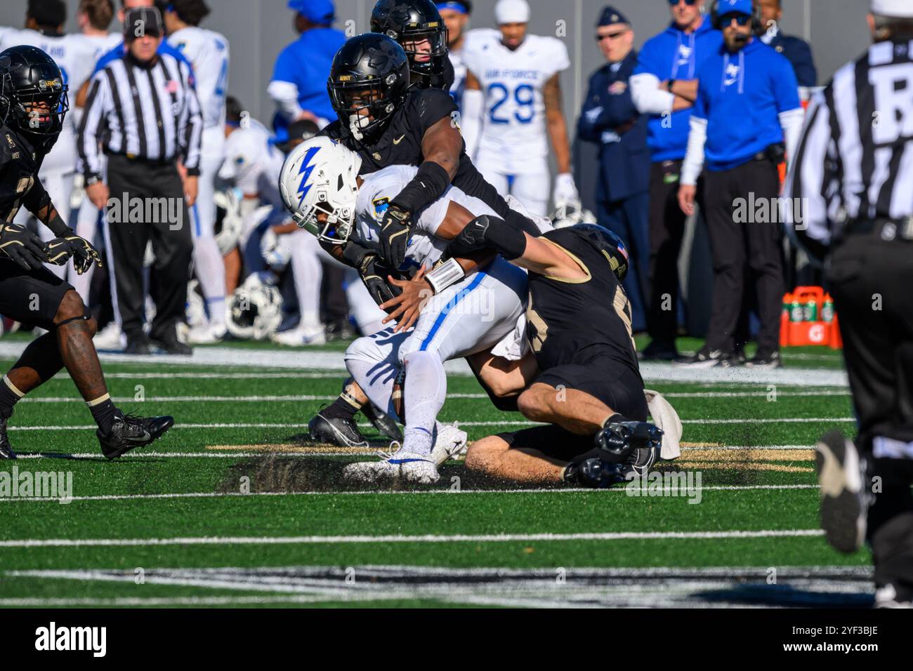 West Point, New York, USA. 2nd Nov, 2024. QUENTIN HAYES QB OF AIR FORCE ...