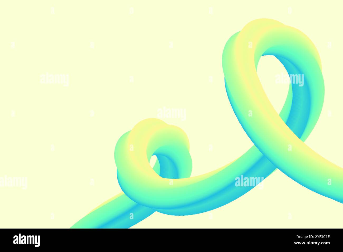 Green Abstract 3D object. Wave Background Illustration Stock Vector ...