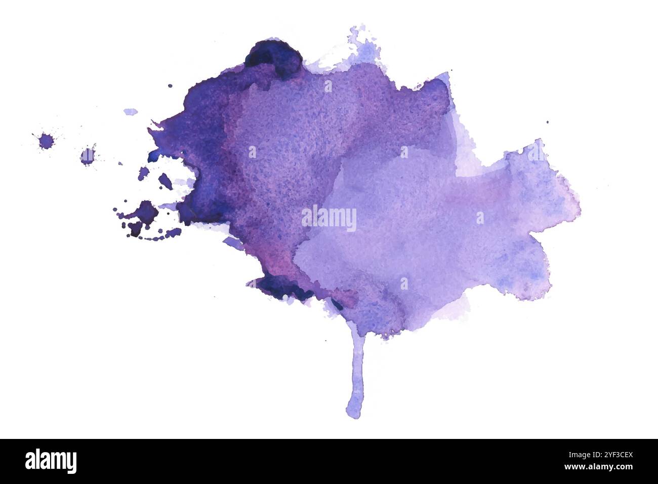 hand painted watercolor stain texture background design Stock Vector ...