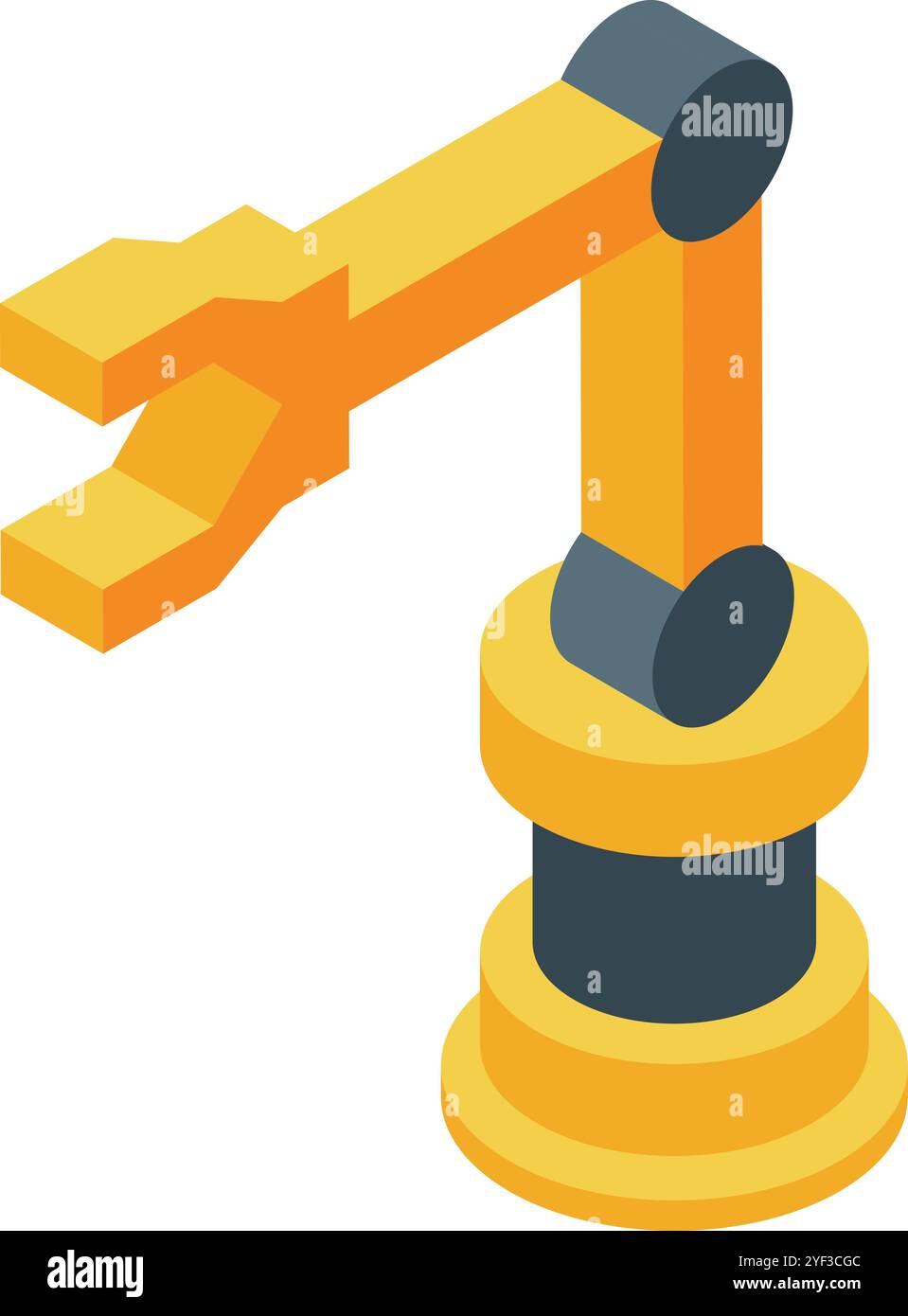 Industrial robotic arm manipulator working, automation technology in ...