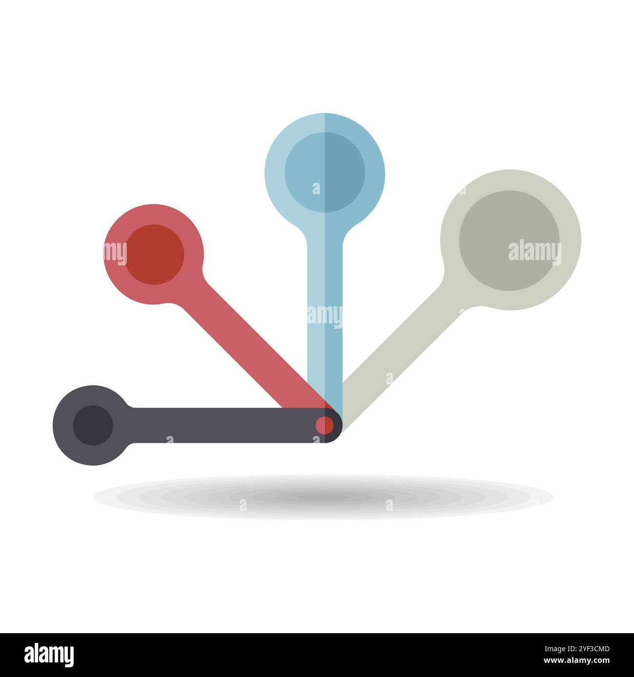 Measuring spoons vector icon. Kitchen appliance. Graph symbol for ...
