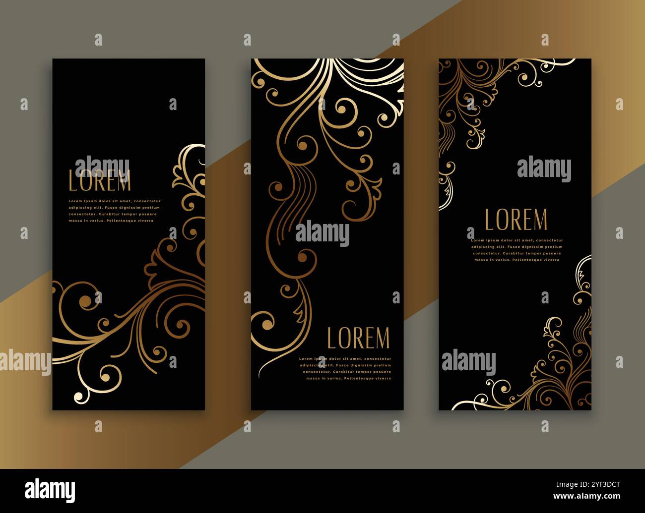 Luxury standee design Stock Vector Images - Alamy