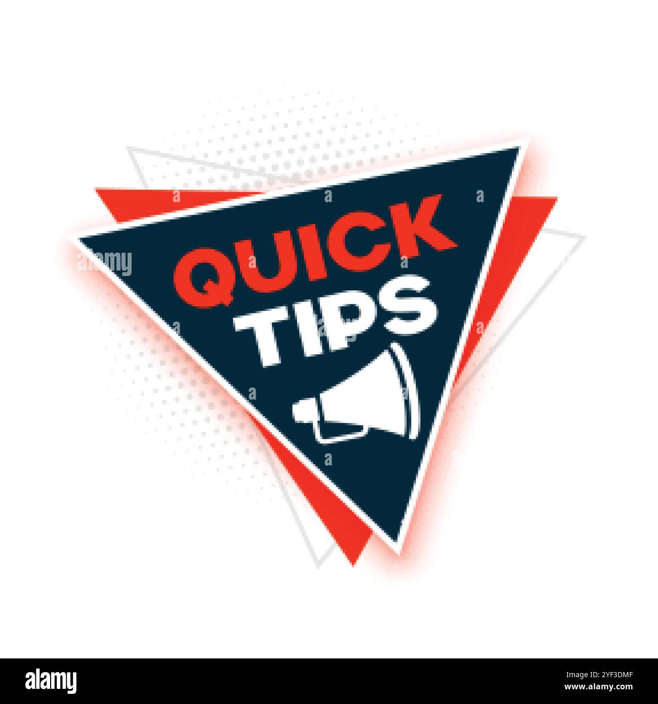 quick tips background with megaphone design Stock Vector Image & Art ...