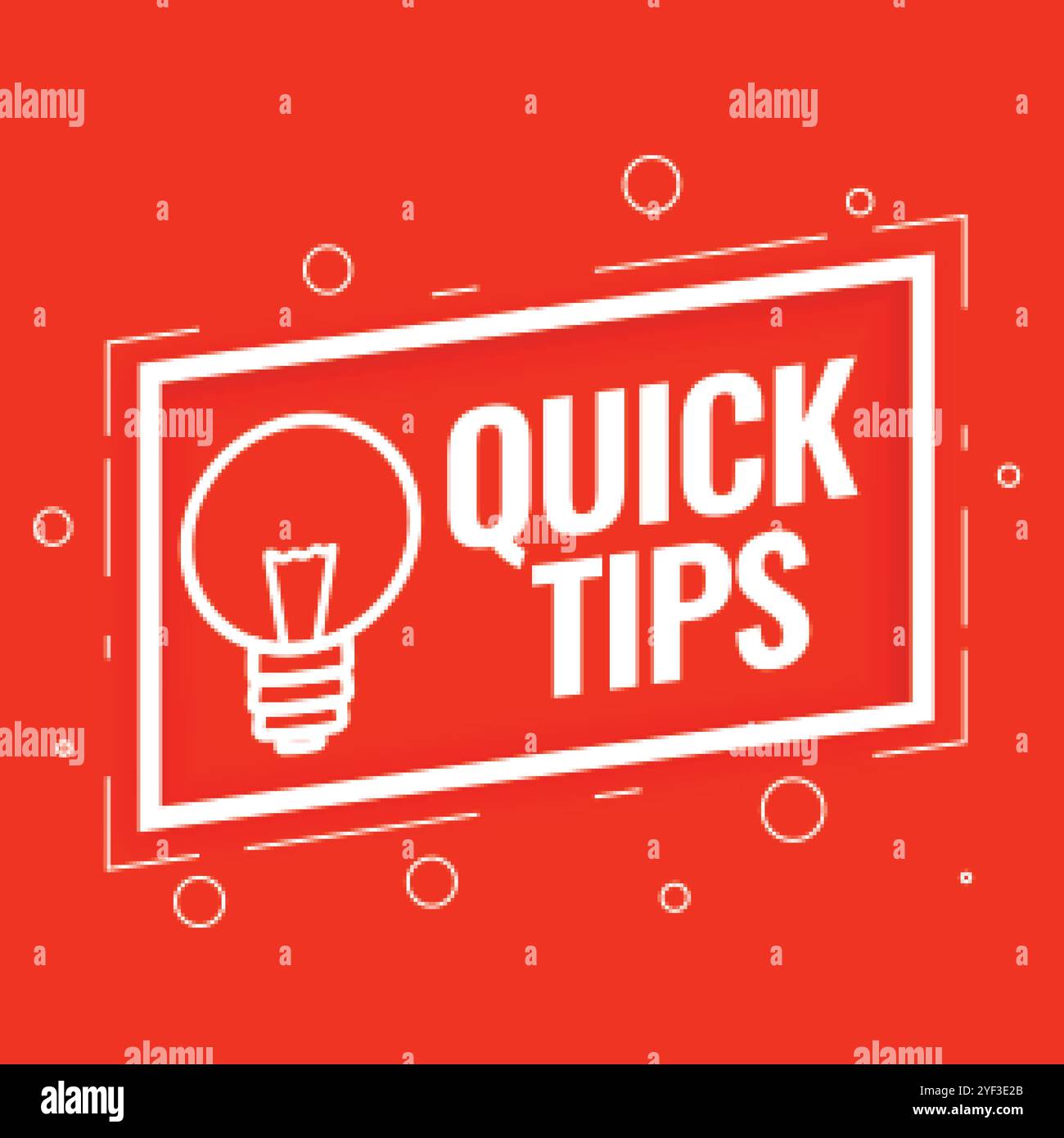 quick tips background for helpful tricks and hints Stock Vector Image ...