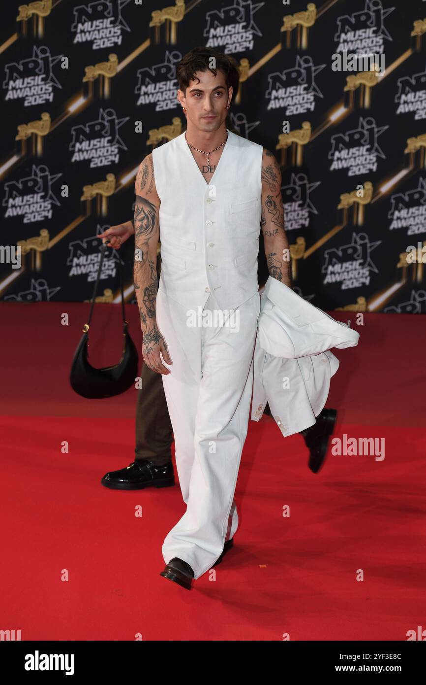 Cannes, France. 01st Nov, 2024. Damiano David attends the 26th NRJ ...