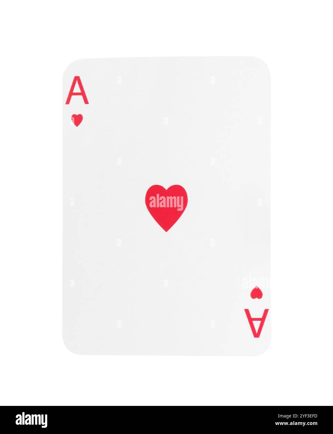 Poker game. One playing card isolated on white Stock Photo - Alamy