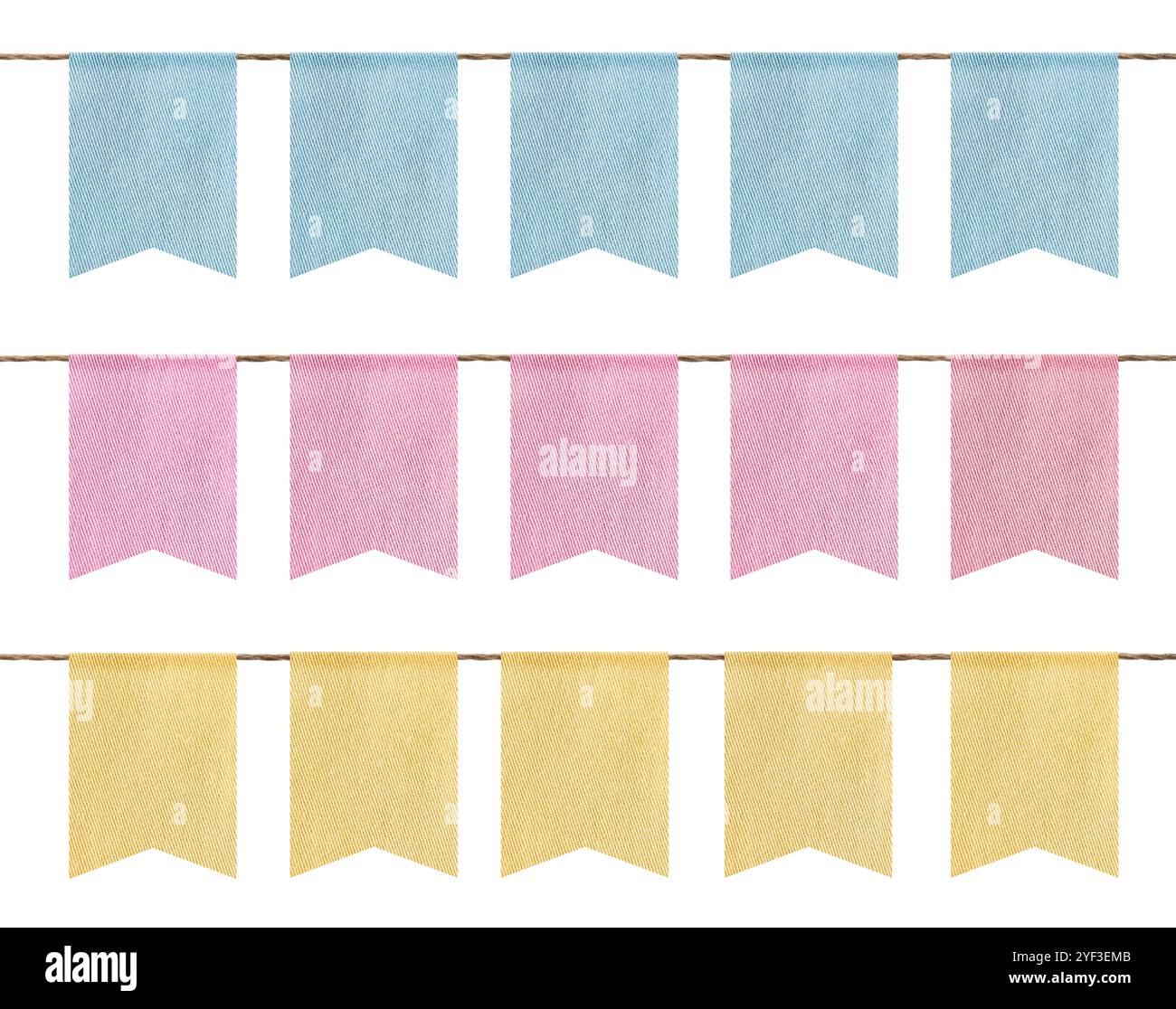 Pastel bunting white background hi-res stock photography and images - Alamy