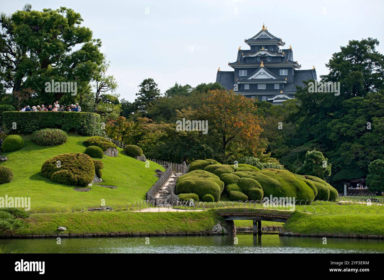 Okayama Korakuen Japanese garden in Okayama City, Japan Stock Photo - Alamy