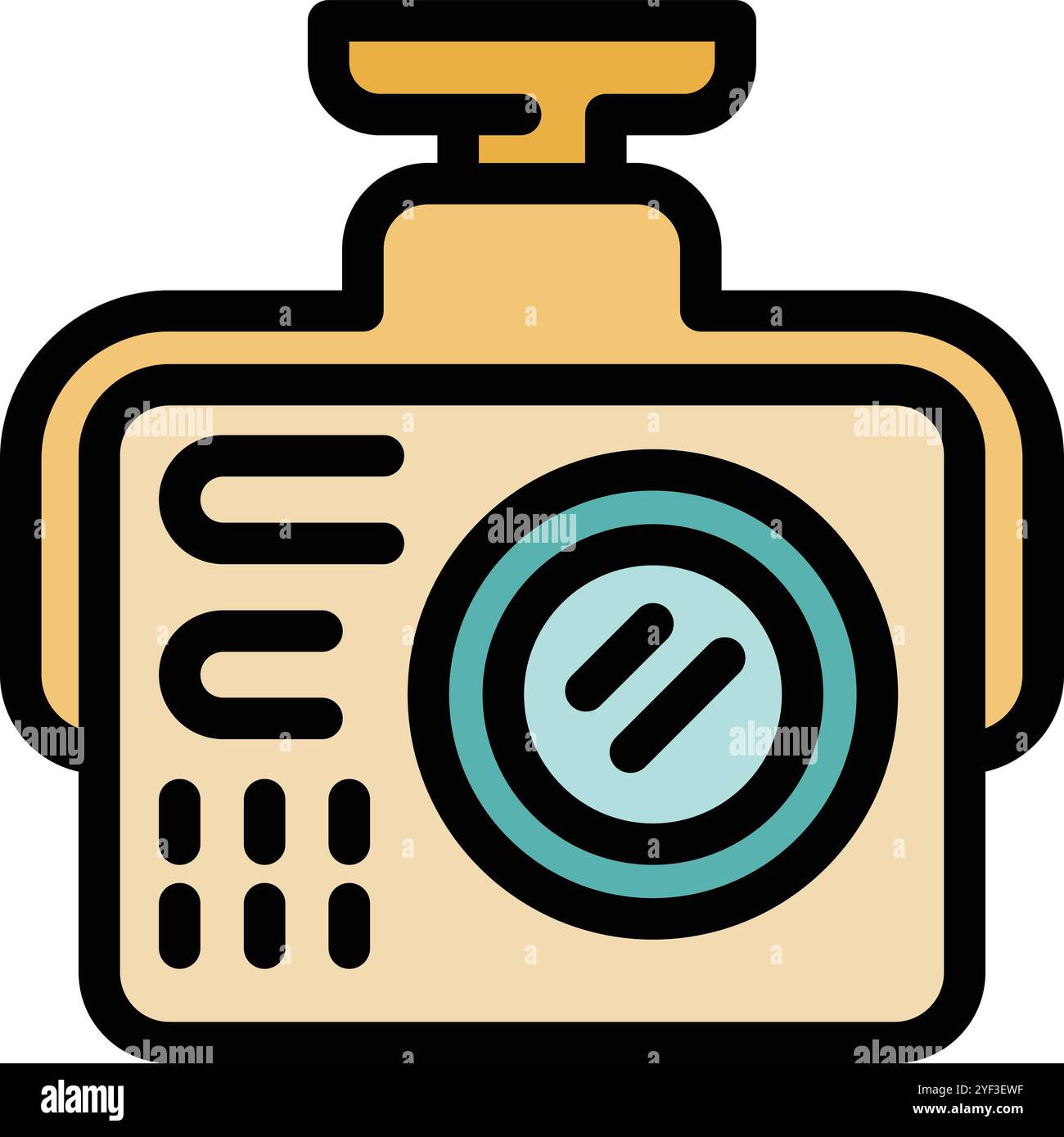 Dashboard camera car Stock Vector Images - Alamy