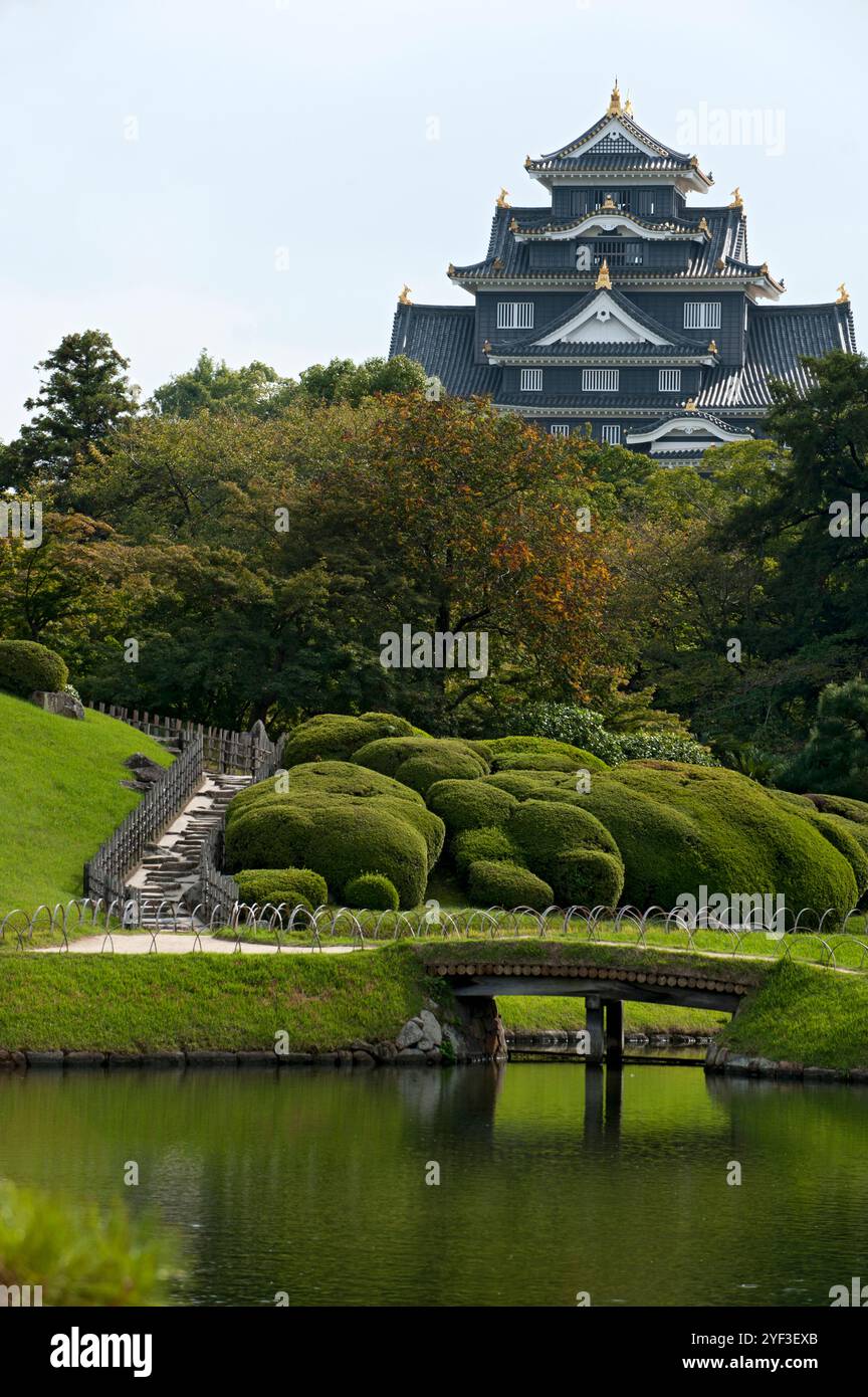 Okayama Korakuen Japanese garden in Okayama City, Japan Stock Photo - Alamy