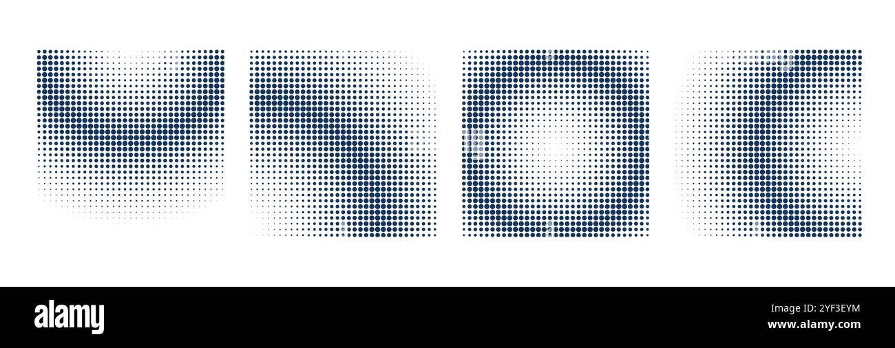 Collection halftone shapes Stock Vector Images - Alamy