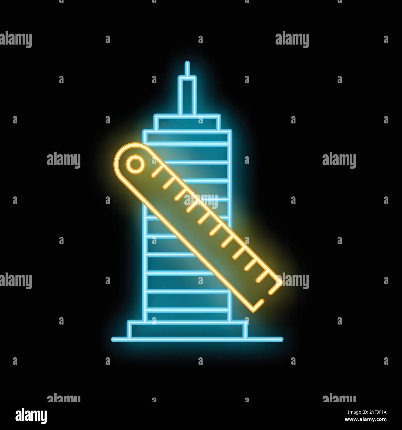 Glowing light on ruler scale hi-res stock photography and images - Alamy