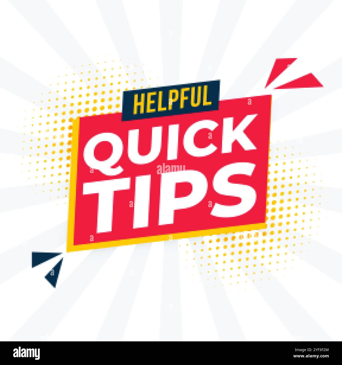 helpful quick tips background for support and hint Stock Vector Image ...