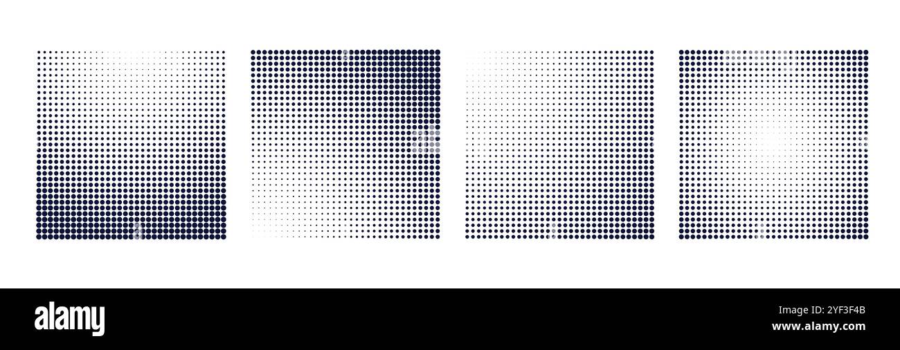 halftone gradient square shape background set design Stock Vector Image & Art - Alamy